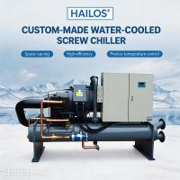 China 380V Semi Hermetic VFD Industrial Screw Chiller Water Cooled Touchscreen Controller for sale