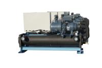 China Dustproof R407C Water Cooled Screw Chiller Compressor For Electroplating for sale