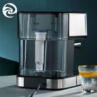China Italian 220V Home Coffee Machine With Milk Frother Black for sale
