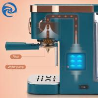 China Semi Automatic Home Coffee Machine Small Italian 1050W For Home With Milk Frother for sale