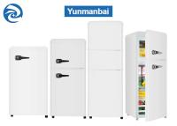 China 75L 90L 118L Retro White Mini Fridges With Freezer 2.6 Cu Ft for sale