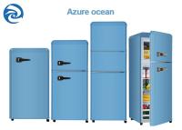 China 75L 90L 118L Retro White Mini Fridges With Freezer 2.6 Cu Ft for sale