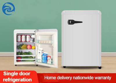 China 75L 90L 118L Retro White Mini Fridges With Freezer 2.6 Cu Ft for sale