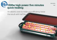China Smokeless Electric Grills Griddles Skillets 1500W 3-10 People for sale