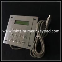 China 12 Key Metal Numeric Keypad Stainless Steel 304 With Led Display for sale