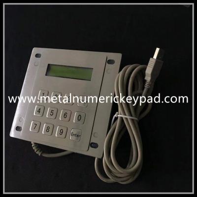 China 12 Key Metal Numeric Keypad Stainless Steel 304 With Led Display for sale