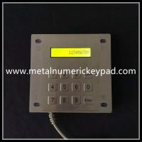 China Stainless Steel 304 LED Display Waterproof Numeric Keypad 12 Key Industrial 94mm for sale