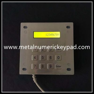 China Stainless Steel 304 LED Display Waterproof Numeric Keypad 12 Key Industrial 94mm for sale