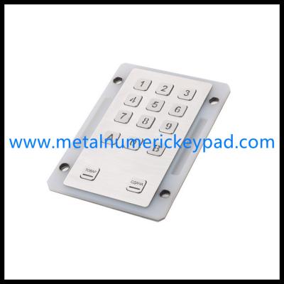 China 14 Key Metal Ss 304 Backlit Numpad Waterproof Silicone for sale
