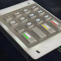 China Waterproof Backlit Numeric Keypad Stainless Steel Luminous Metal 16 Keys USB GZ-B009083 for sale