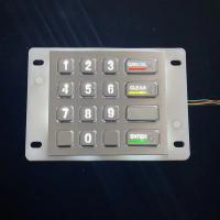 China Waterproof Backlit Numeric Keypad Stainless Steel Luminous Metal 16 Keys USB GZ-B009083 for sale