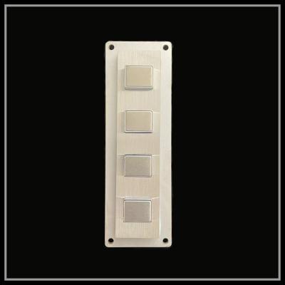 China 4 Key Function Bar Metal Numeric Keypad Stainless Steel 304 Side Key Keyboard for sale