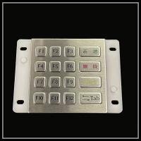 China Metal Stainless Steel Keyboard Numeric 4x4 Matrix Keypad Waterproof IP65 for sale