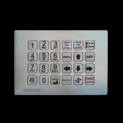 China IP65 Vandal Proof Metal Numeric Keypad For Self Service Equipment for sale