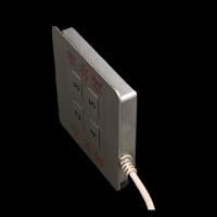 China 4 Keys Type Metal Numeric Keypad Water Resistant To Atm Machine for sale