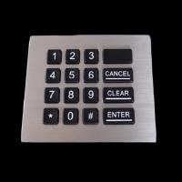 China Self Service Equipment Industrial Numeric Keypad Flush Mount Backlit for sale