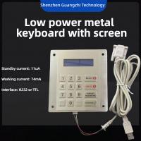 China Low power consumption stainless steel metal keyboard with display screen model GZ-Z001045,USB tipkovnica for sale