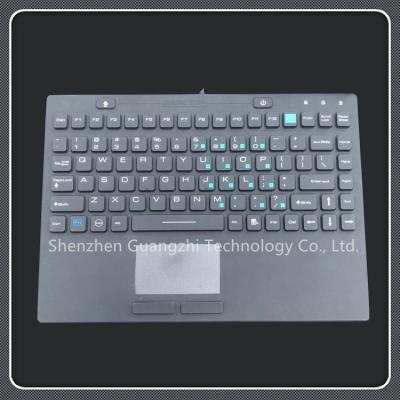 China USB Silicone Rubber Industrial Keyboard with Touchpad IP67 Waterproof 298mm for sale