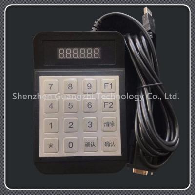 China USB Interface ABS Keyboard for Bus Ticket Machine Durable Watertight RS232 3m Cable for sale
