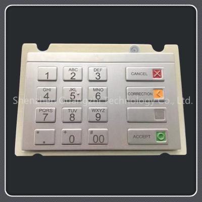 China Stainless Steel ATM Encryption Keypad Embedded Security Chip USB Wired Keyboard 176mm for sale