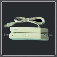 China Manual RFID Card Reader USB Interface High Reliability POS Magnetic Stripe Reader 3 Track for sale