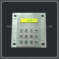 China Stainless Steel USB Numeric Keypad with Display 3x4 Layout Waterproof IP65 0.5mm Stroke for sale