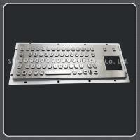 China Tamper Resistant Stainless Steel USB Keyboard with Touchpad 71 Keys IP65 for sale