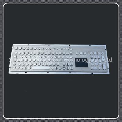 China Customizable 109 Key Industrial Keyboard with Touchpad IP65 Stainless Steel USB for sale