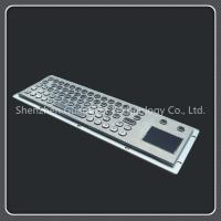 China Stainless Steel IP67 Metal Keyboard with Trackpad 370x100mm USB PS2 for Kiosk for sale