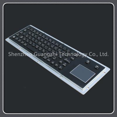 China Electroplated Titanium Black 65 Key Industrial Metal Keyboard with Touchpad IP65 for sale