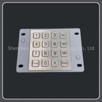 China Washable Stainless Steel USB Numeric Keypad 4x4 Matrix 87.5x91.5mm for sale