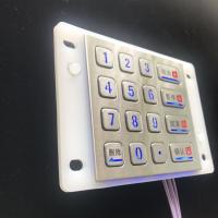 China Waterproof Backlit Stainless Steel Numeric Keypad 16 Keys USB for Self Service Machine IP65 for sale