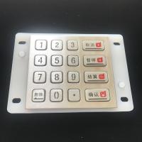 China Waterproof Backlit Stainless Steel Numeric Keypad 16 Keys USB for Self Service Machine IP65 for sale