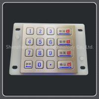 China Waterproof Backlit Stainless Steel Numeric Keypad 16 Keys USB for Self Service Machine IP65 for sale