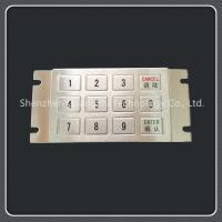 China Stainless Steel 3x4 Digital Keypad Telephone Number Keyboard 120x74mm USB for sale