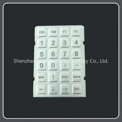 China Industrial Custom Keyboard Pad 24 Keys Stainless Steel Metal Panel for Access Control 63x93mm for sale