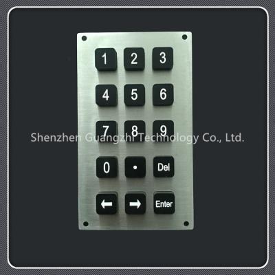 China Customized Stainless Steel 304 Gate Access Control Keypad Waterproof 134x78mm for sale