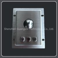 China 38mm Industrial Trackball Mouse Wear Resistant Stainless Steel USB PS2 800DPI for sale