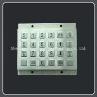 China IP65 Waterproof Stainless Steel Metal Keyboard 24 Keys 130x90mm for Access Control for sale