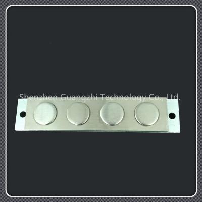 China Industrial Metal Function Keypad 4 Key Circular Stainless Steel IP65 for ATM Self Service Kiosk for sale
