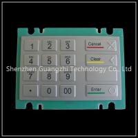 China Custom Layout Industrial Numeric Keypad 160x102.3mm Stainless Steel 16 Keys for sale