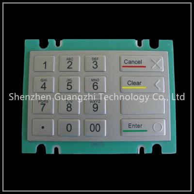 China Custom Layout Industrial Numeric Keypad 160x102.3mm Stainless Steel 16 Keys for sale