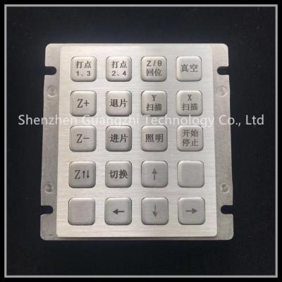 China Stainless Steel 20 Key Embedded Numeric Keypad USB Interface 83x102mm for sale