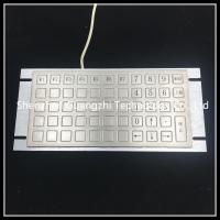 China 54 Keys Embedded Metal Numeric Keypad IP65 Stainless Steel 0.45mm Travel for sale