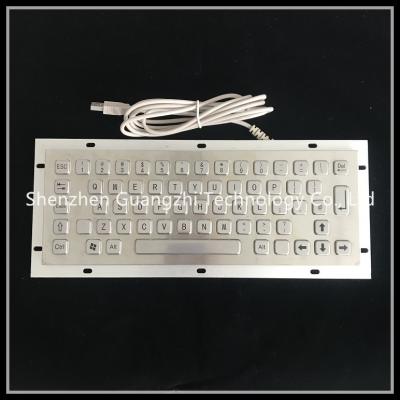China Stainless Steel USB Keyboard IP65 Waterproof Weatherproof with Fn Keys 300x110mm for sale