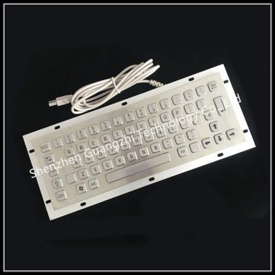 China Waterproof 67 Key Stainless Steel Metal Mechanical Keyboard with Fn Function Keys 300x110mm for sale