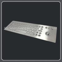China Embedded Industrial Keyboard with Trackball 304 Stainless Steel 400x124mm IP65 for sale