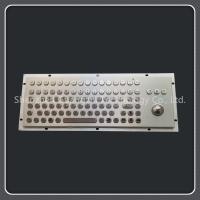 China Customized 84 Key Stainless Steel Industrial Keyboard with Integrated Anti Riot Trackball Mouse IP65 IK09 for sale