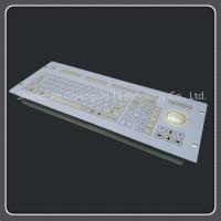 China Custom Layout 107 Key Industrial Keyboard with 50mm Trackball IP65 Stainless Steel for sale