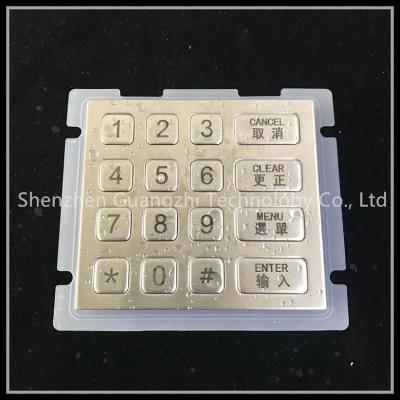 China IP67 Waterproof Metal Keypad 16 Keys Stainless Steel Outdoor Keyboard for Charging Post 100x90mm for sale